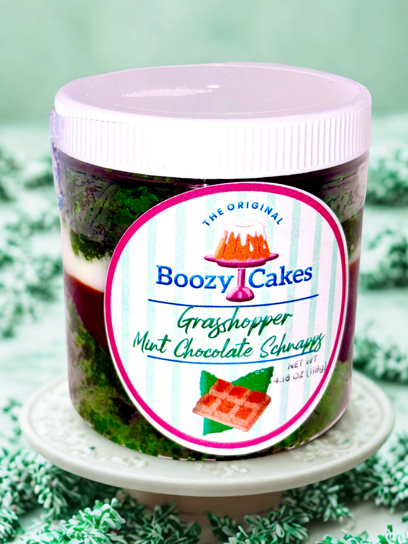 Grasshopper Mint Chocolate Schnapps – The Original Boozy Cakes